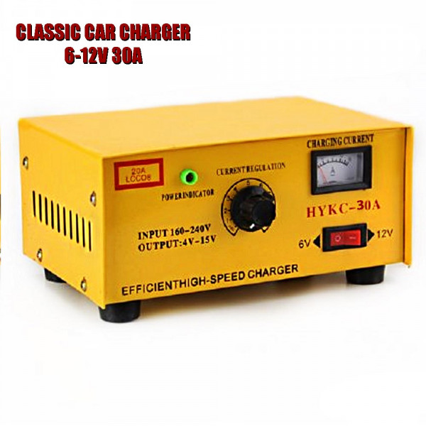 Класическo автозарядно устройство BODUN 30A za акумулатори, метален ...