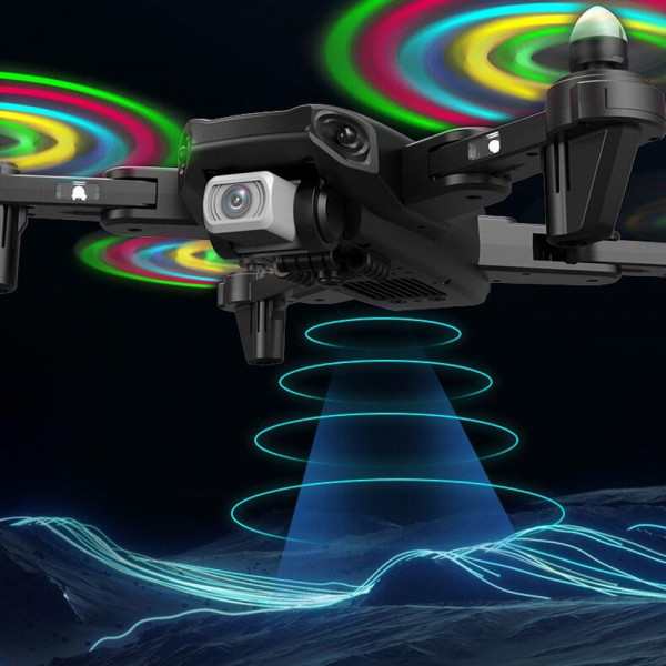 Светещ LED Дрон Meteor 1809 LED, дрон с 4K HD двойна камера WIFI FPV ...