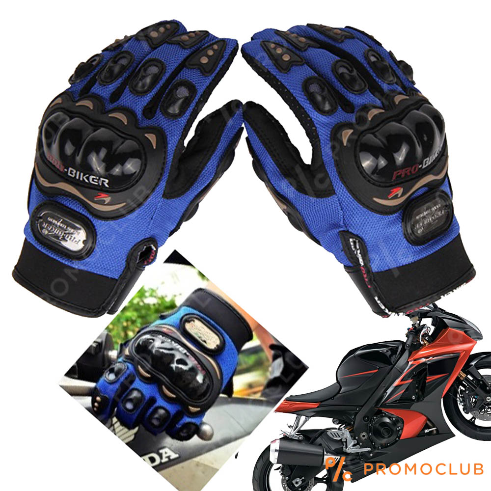 Летни вентилирани мото ръкавици PRO-BIKER MCS-01C BLUE, размери M, L ...